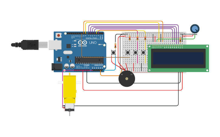 Circuit design Ascensor Sencillo 2 - Tinkercad