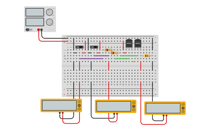 Circuit design Práctica 9, experimento 2 - Tinkercad