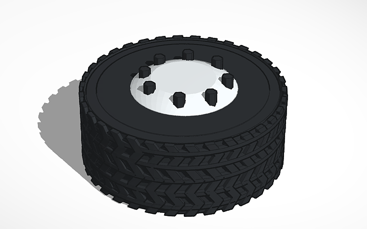 3D design truck tire - Tinkercad