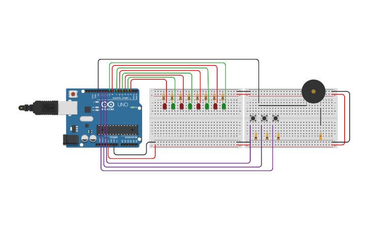 Circuit design Christmas Circuit Show | Tinkercad