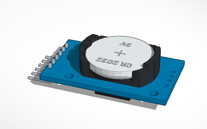 3D design Modulo RTC - Tinkercad