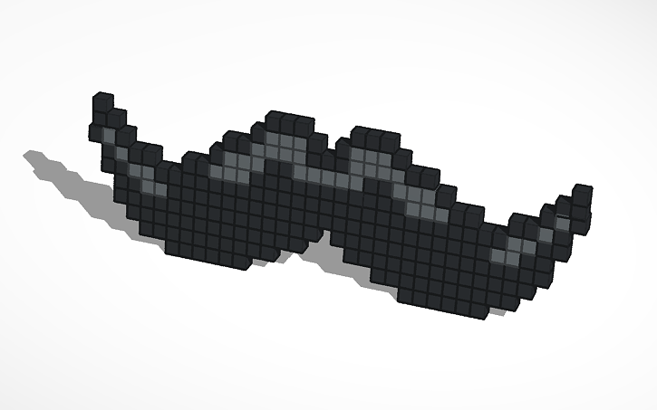 3D design Copy of Batman Mustache | Tinkercad