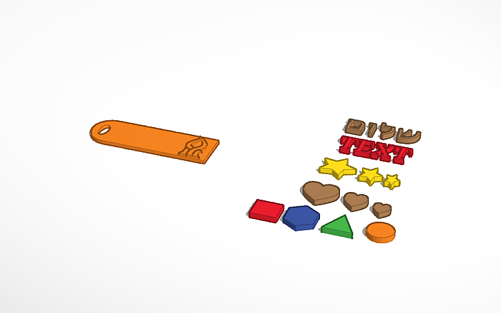 3D design BGU Key chain | Tinkercad