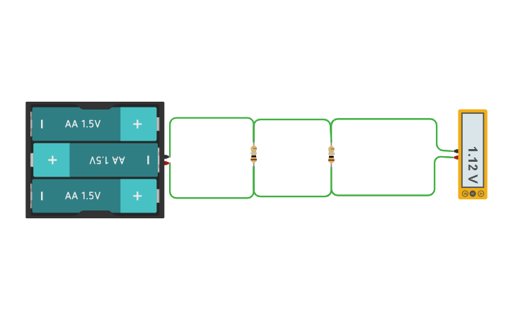 Circuit Design Lei De Ohm En Serie Tinkercad