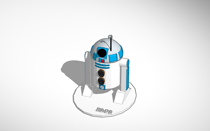 3D design R2-D2 - Tinkercad