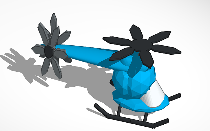3D design helicopter | Tinkercad
