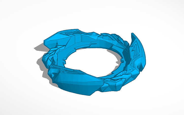 3d Design Beyblade Db Thunder Blade Tinkercad