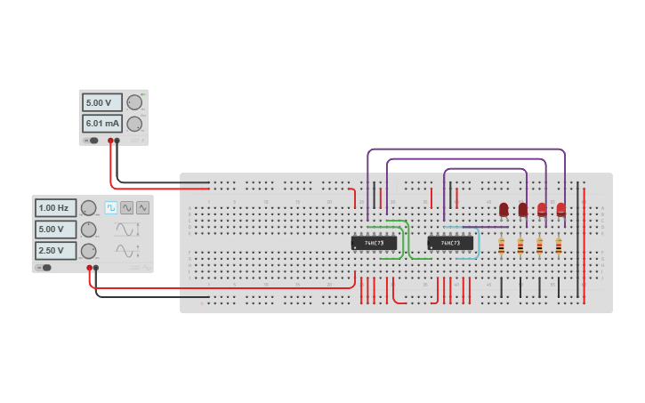 Circuit design TP4_Genap - Tinkercad