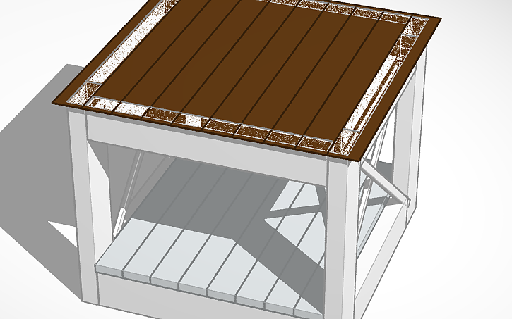 3D design end table - Tinkercad