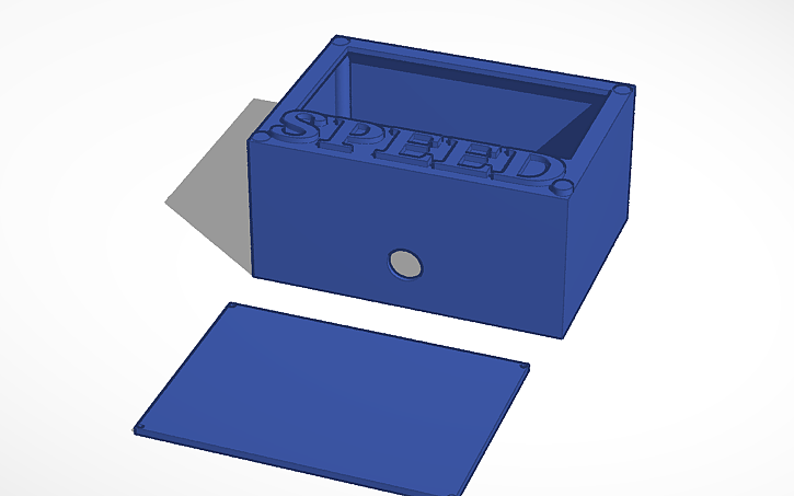 3D design Box Tachometer - Tinkercad
