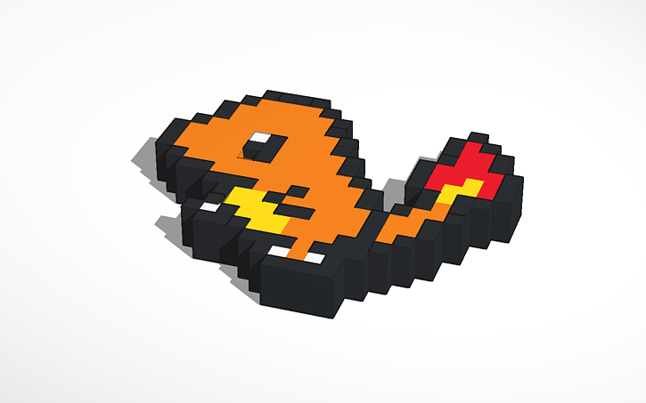 3D design Charmander | Tinkercad