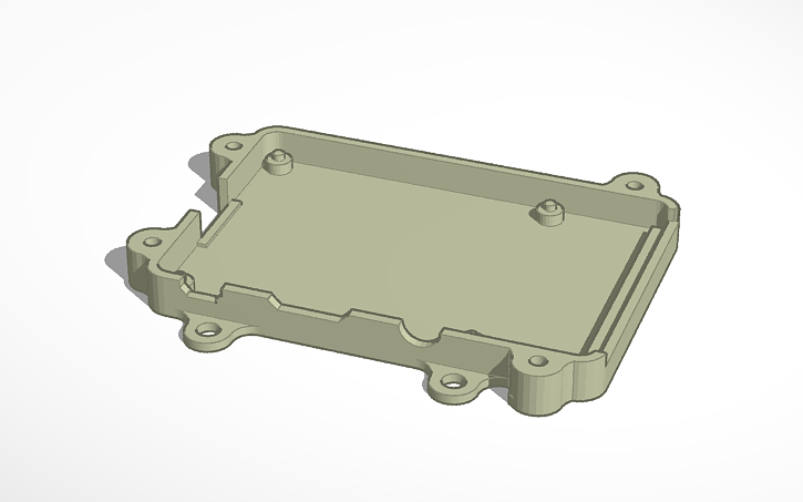 3D design Pi3 MMDVM Duplex - Bottom | Tinkercad