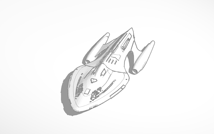 3D design Federation Emissary - Class Starship | Tinkercad