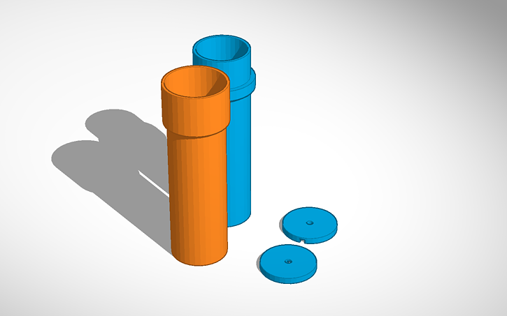 3D design Waterproof Battery box Holds 2 AA batteries v4 | Tinkercad