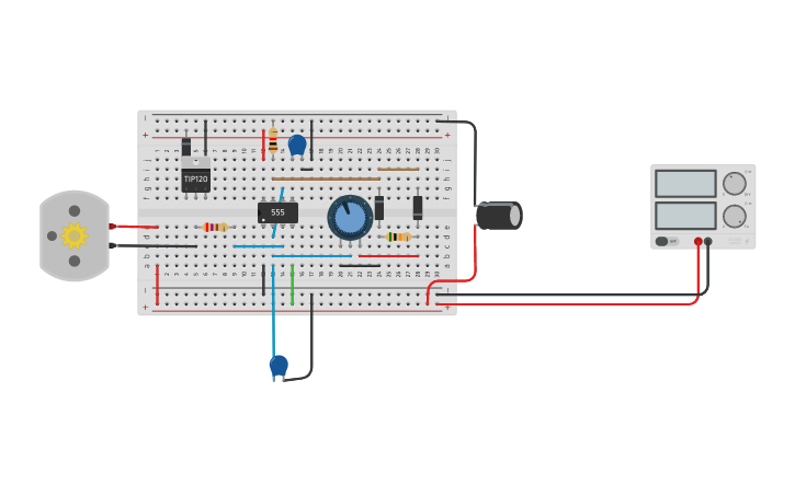Circuit design Control De Velocidad De Motor (555) | Tinkercad