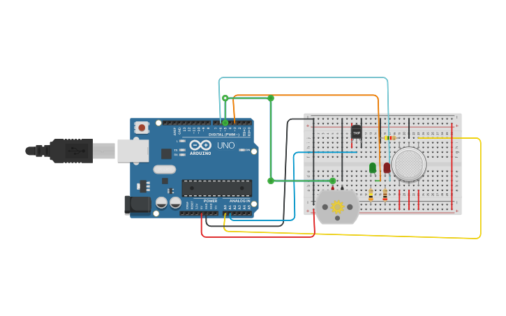 Circuit Design Fire Fighting Final Tinkercad