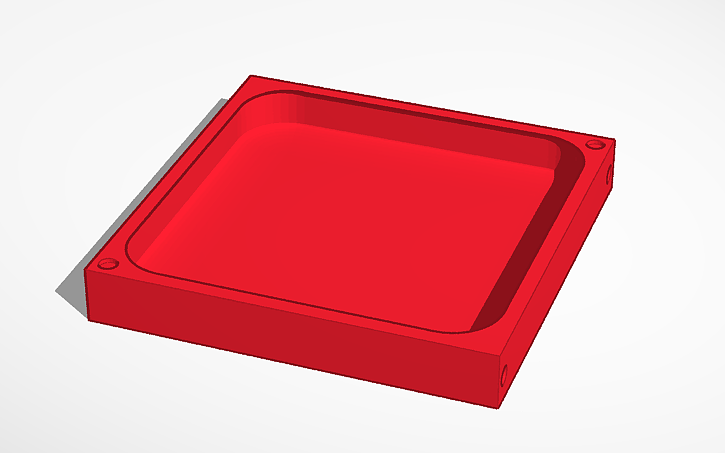 3D design storage container - Tinkercad