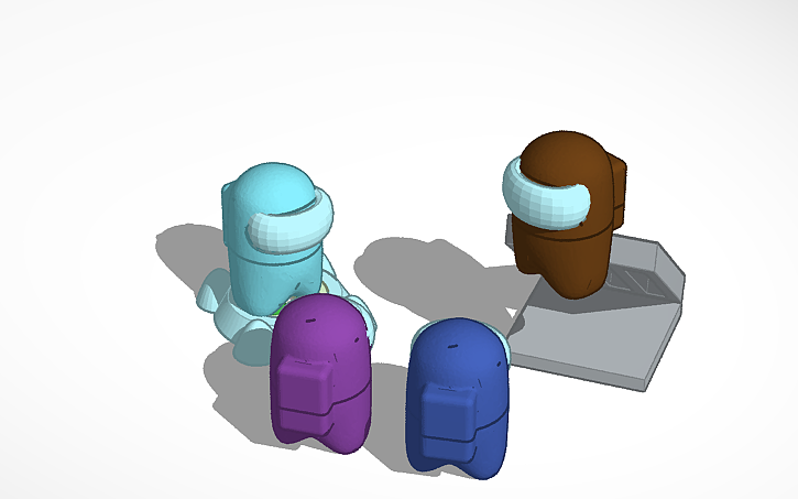 3D design Among Us: Purple Making sure- Final Part | Tinkercad