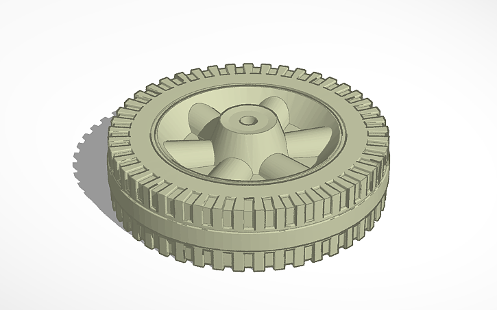 3D design grill wheel - Tinkercad