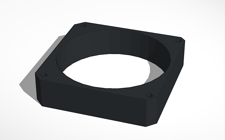 3D design computer fan body 80mm | Tinkercad