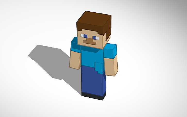 3D design Steve Minecraft - Tinkercad