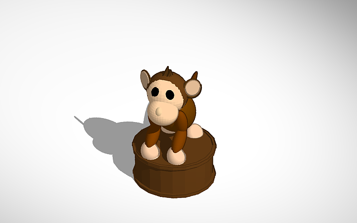 3D design Roblox Monkey - Tinkercad