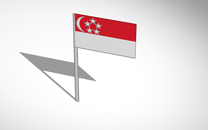 3D design Copy of Singapore Flag (Oringinal) First 100 To Like will Win ...