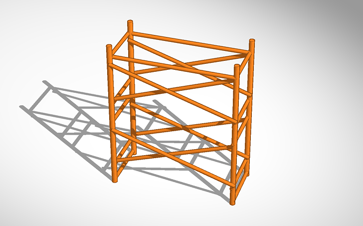 3D design Copy of Basic Scaffolding - Tinkercad