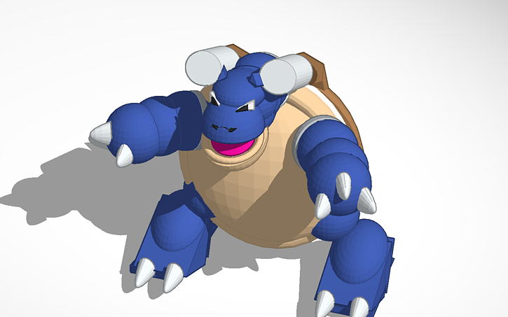 3D design epic blastoise - Tinkercad