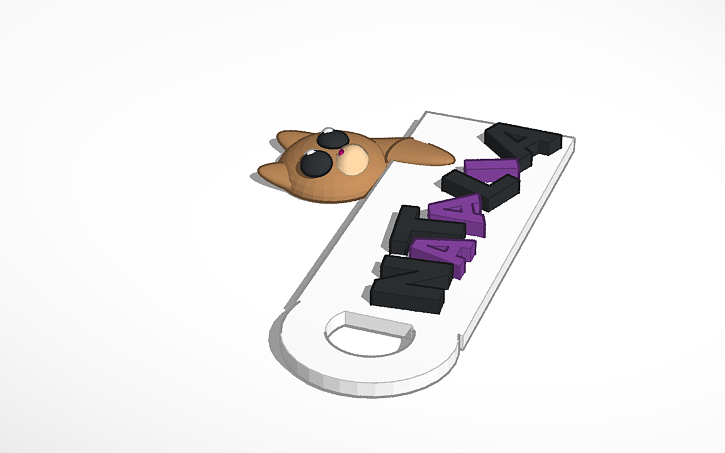 3D design Keychain - Tinkercad