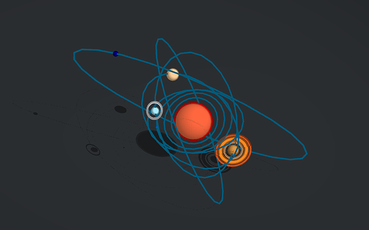 3D design sistema solar - Tinkercad
