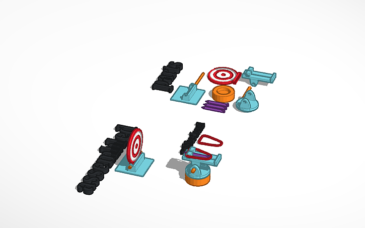 3D design 3D printed game - Tinkercad