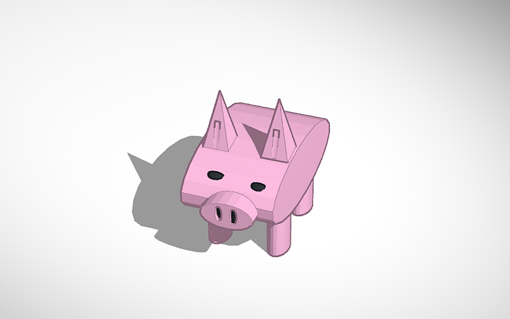 3D design Pig - Tinkercad
