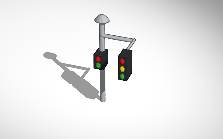 3d Design Semáforo Tinkercad