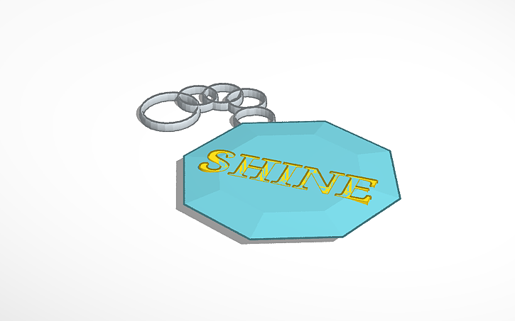 3D design KEYCHAIN: DIMOND - Tinkercad