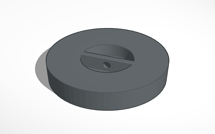 3D design Large 85mm Plug for Kitchen Waste Sink - Tinkercad
