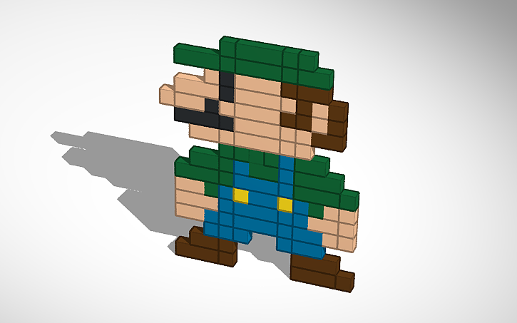 3D design Luigi - Tinkercad