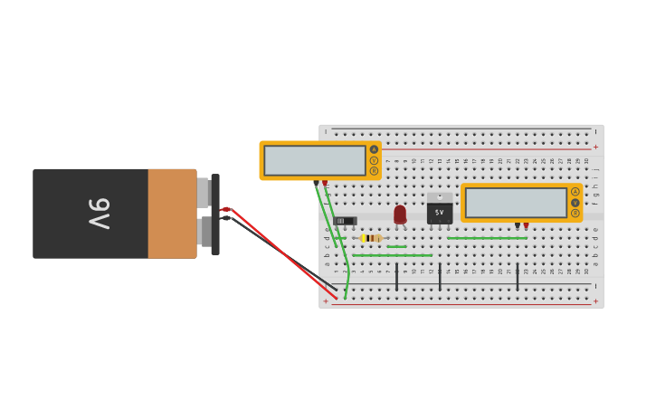 Circuit design Mobile Charger - Tinkercad