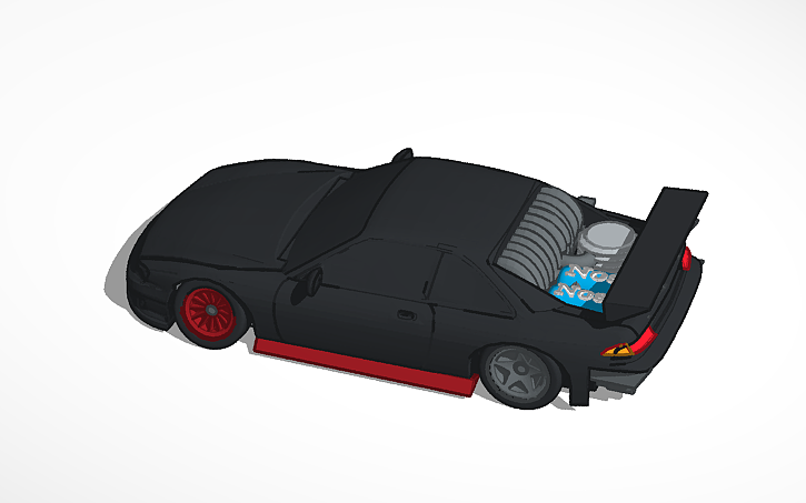3D design Hypercharged Nissan Silvia S14 V2 - Tinkercad
