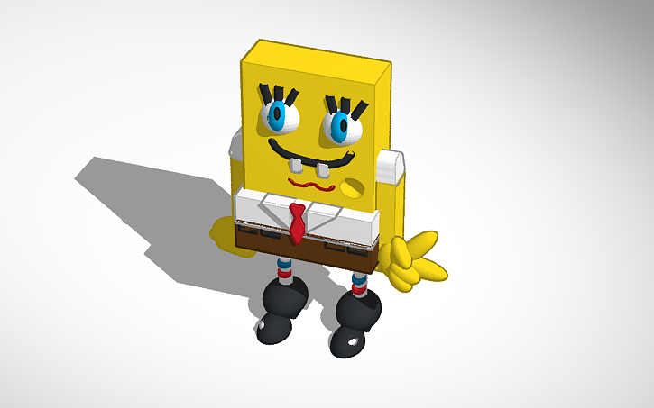 3D design sponge bob - Tinkercad