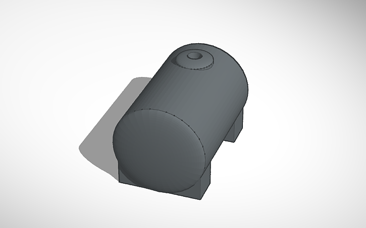 3D design Oil Tank - Tinkercad