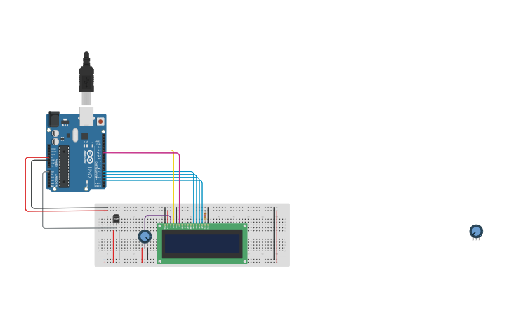Circuit Design Termómetro Tinkercad