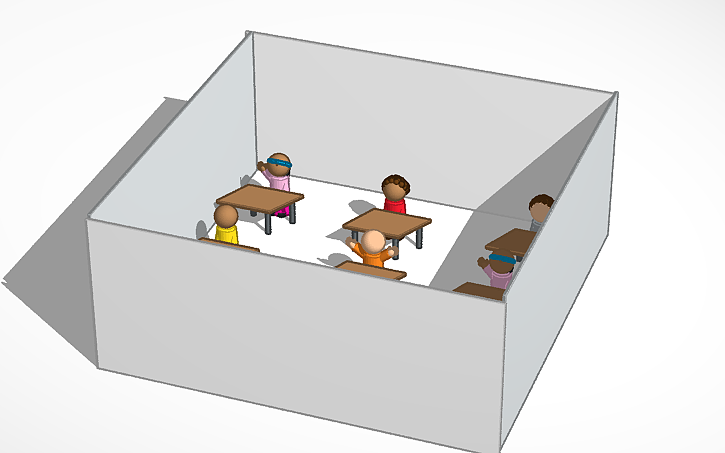 3D design sala de aula - Tinkercad