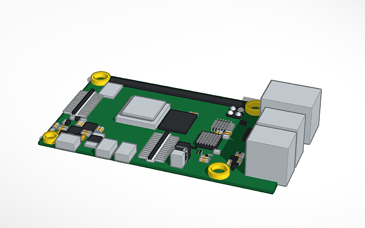 3D design rasberry pi 4 model b - Tinkercad