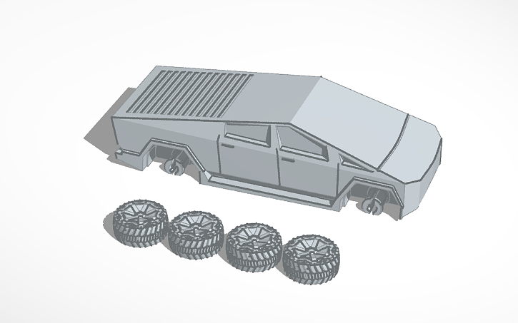 3D design TESLA CYBERTRUCK - Tinkercad