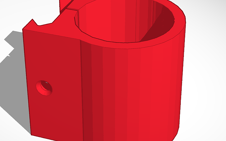 3D design 27mm flashlight RIS mount low - Tinkercad