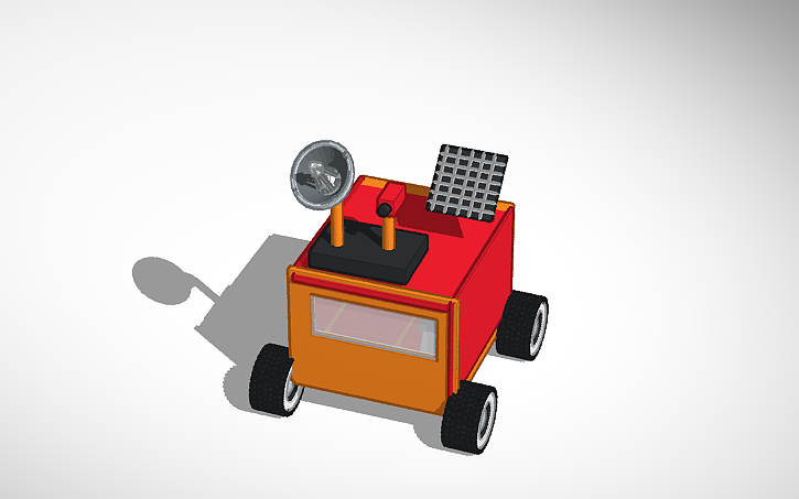 3D design moon rover - Tinkercad