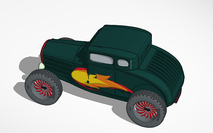 3D design Car-Hot rod - Tinkercad