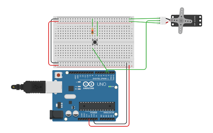 Circuit Design Interrupt Tinkercad