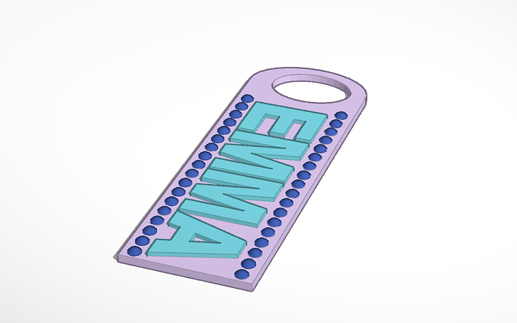 3D design Emma S Keychain | Tinkercad